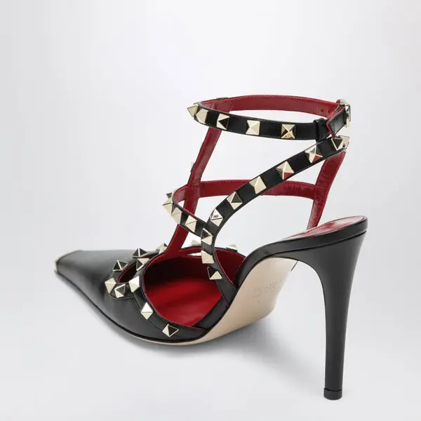 Valentino Garavani Rockstud Leather Slingback Heels