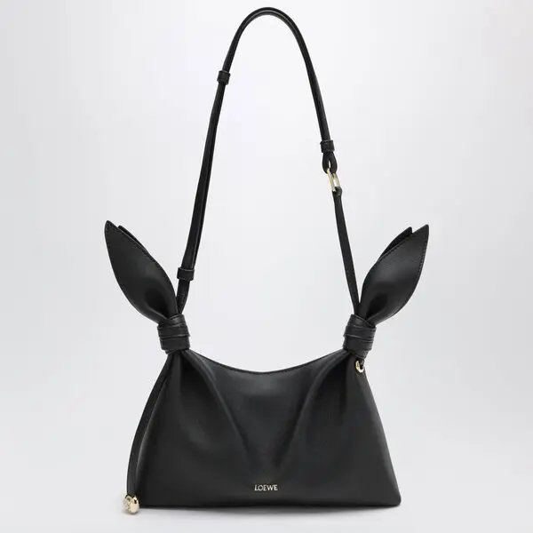 Loewe Mini Scarf Bag In Smooth Calfskin - Black