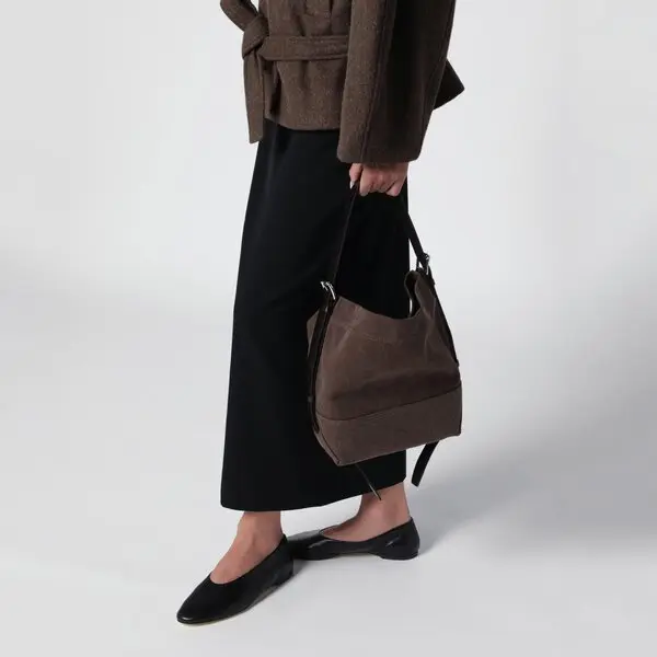 LEMAIRE Belted Cotton Canvas Tote Bag