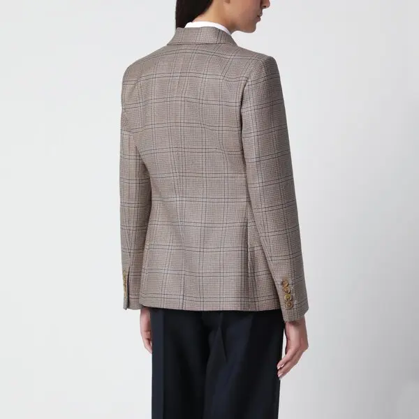 BLAZÉ MILANO Saona Charmer Double-breasted Jacket In With Check Pattern