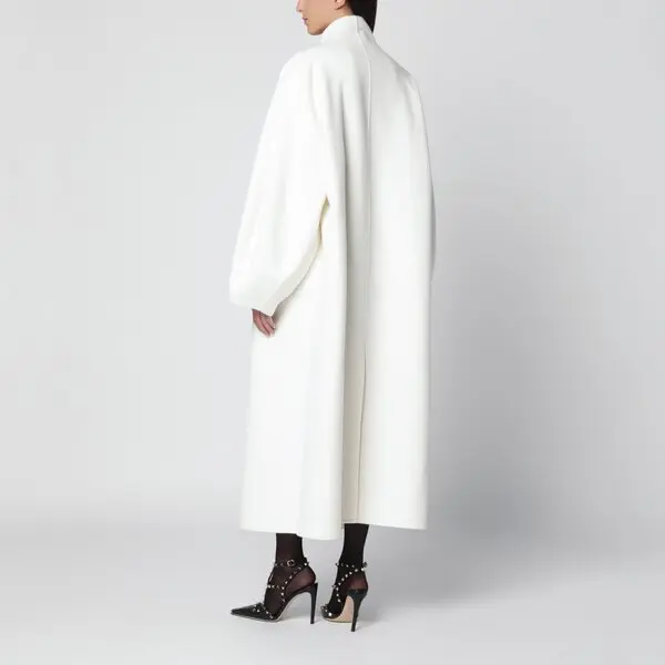 THE FRANKIE SHOP Wool Blend High-neck Maxi Coat