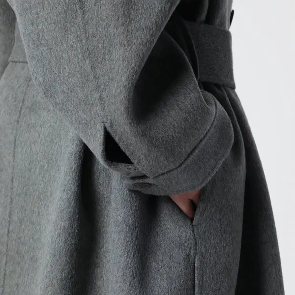 THE FRANKIE SHOP Double-breasted Coat With Belt