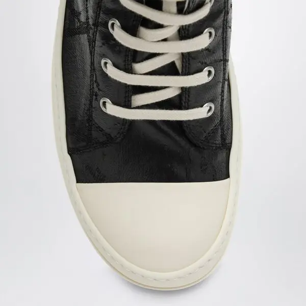 Rick Owens Tower Sneakers In /milk White In Megacrust Denim