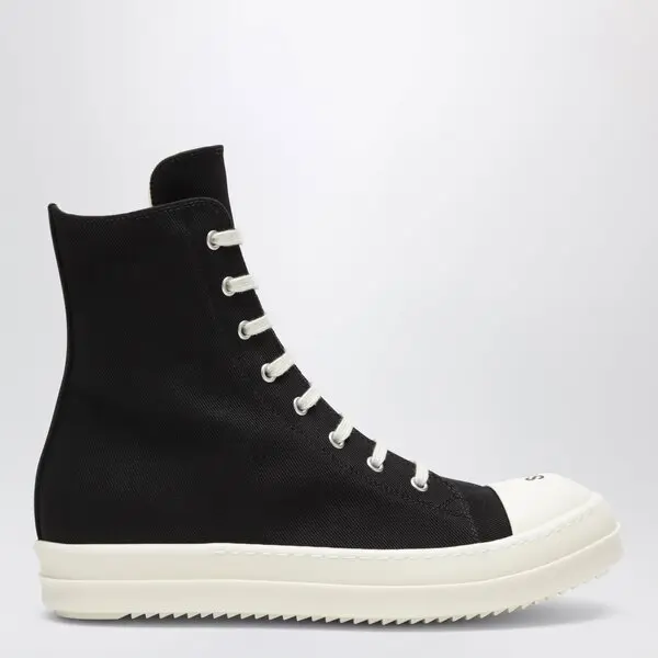 Rick Owens Tower Sneakers In /milk White "so Cunt - Black