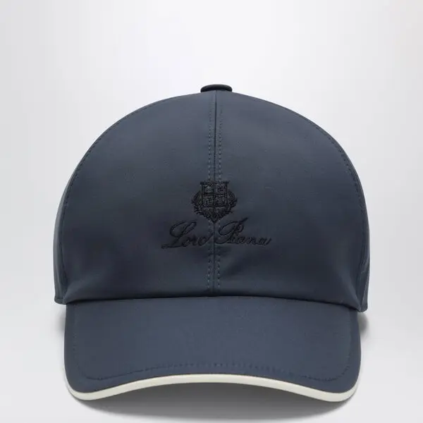 Loro Piana Baseball Cap Navy In Polyamide