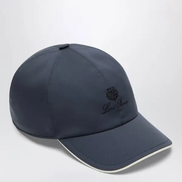 Loro Piana Baseball Cap Navy In Polyamide