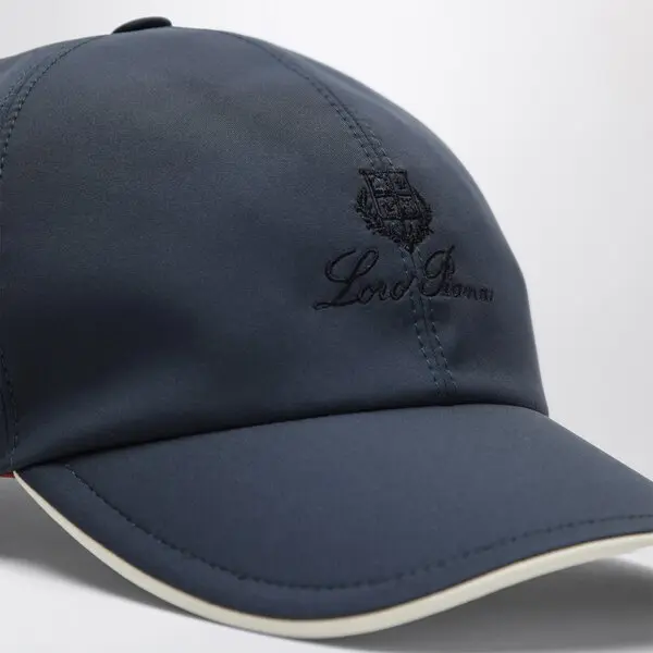 Loro Piana Baseball Cap Navy In Polyamide