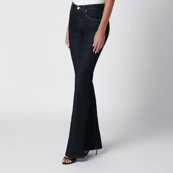 HAIKURE Dark Blue Jeans With Slits