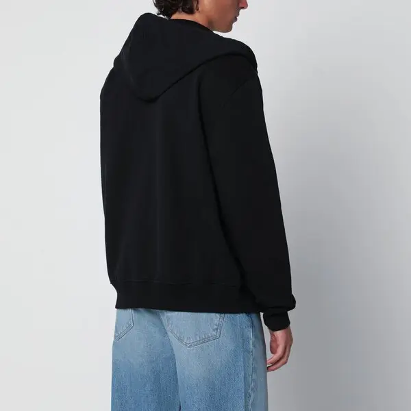AMI Paris De Coeur Zip-up Sweatshirt - Black