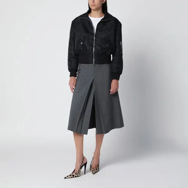 THE FRANKIE SHOP Short Storm Technical Fabric Bomber Jacket