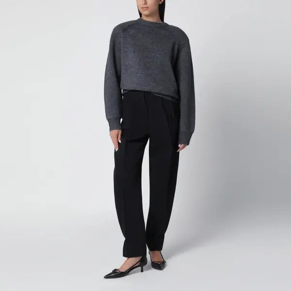 THE FRANKIE SHOP Dark Wool Blend Sweater
