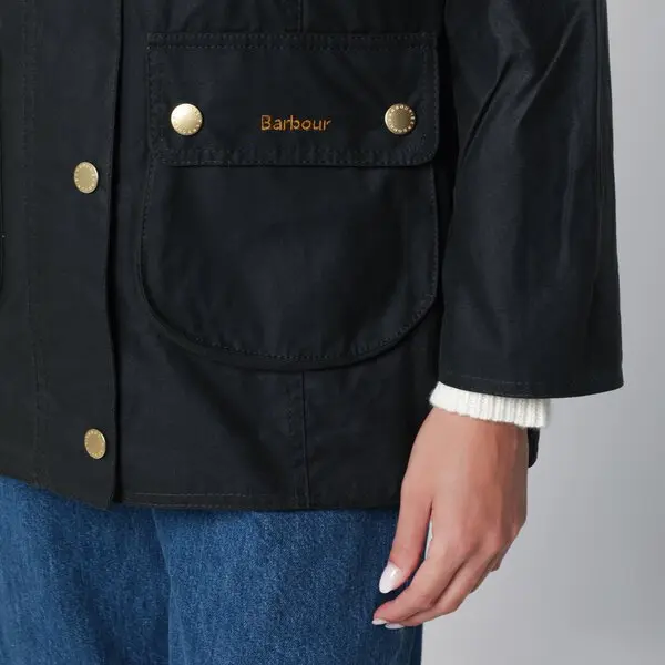 Barbour Modern Beadnell Waxed Jacket In Sage