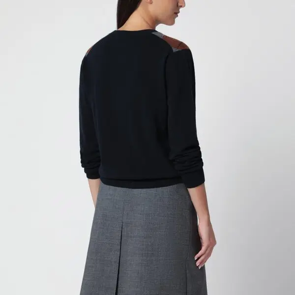 Prada Cashmere Argyle Cardigan