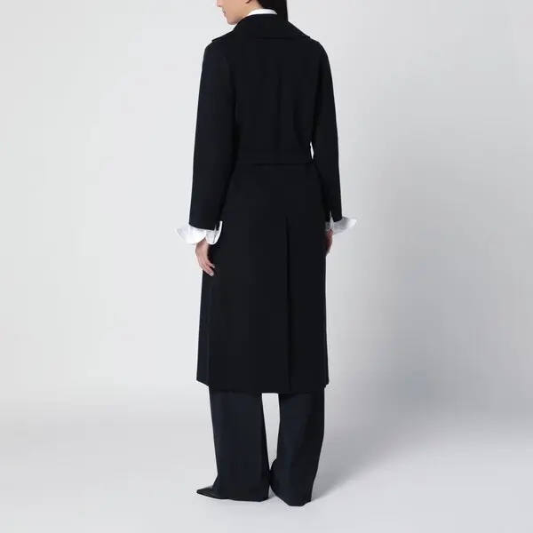 Max Mara Long Virgin Wool Robe Coat