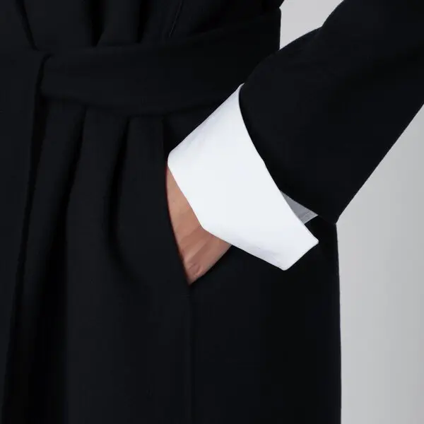 Max Mara Long Virgin Wool Robe Coat