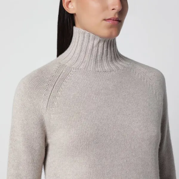 Max Mara Turtleneck Sweater In Wool And Cashmere