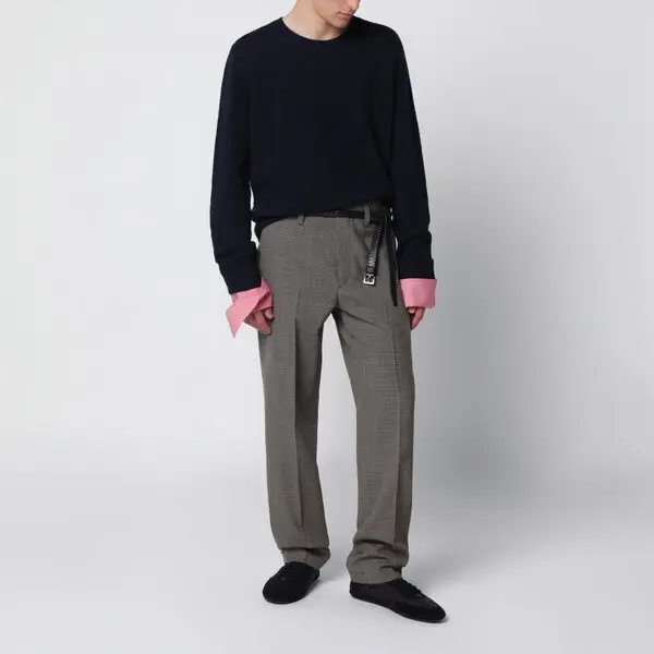 Prada Shetland Wool Crewneck Sweater