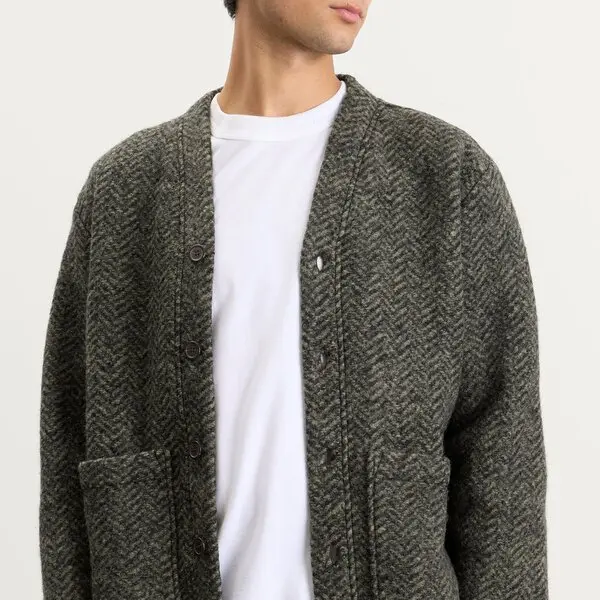 Universal Works Raven Fleece Advance Cardigan