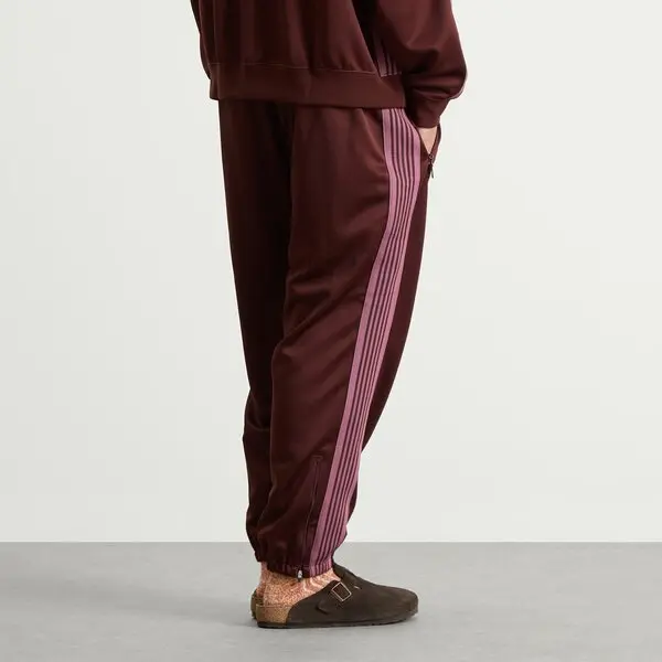 Needles Poly Smooth Zipped Track Pants - Brown