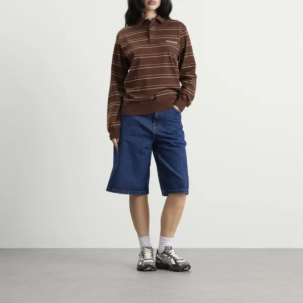 NO PROBLEMO Striped Ls Rugby Shirt