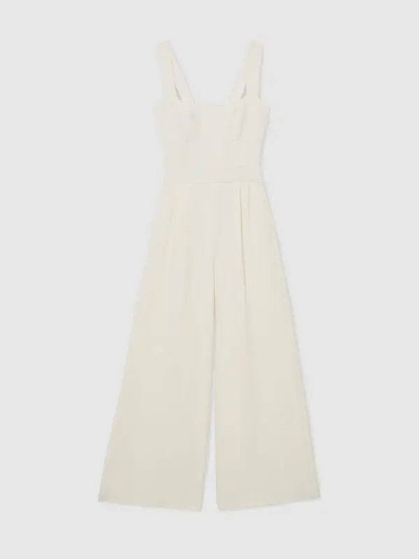 REISS Wide-leg Cut-out Jumpsuit