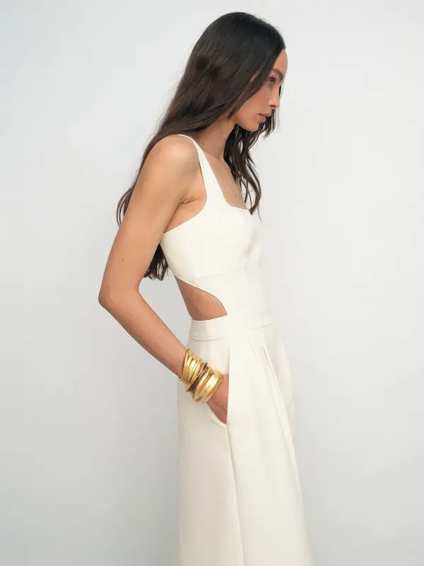 REISS Wide-leg Cut-out Jumpsuit