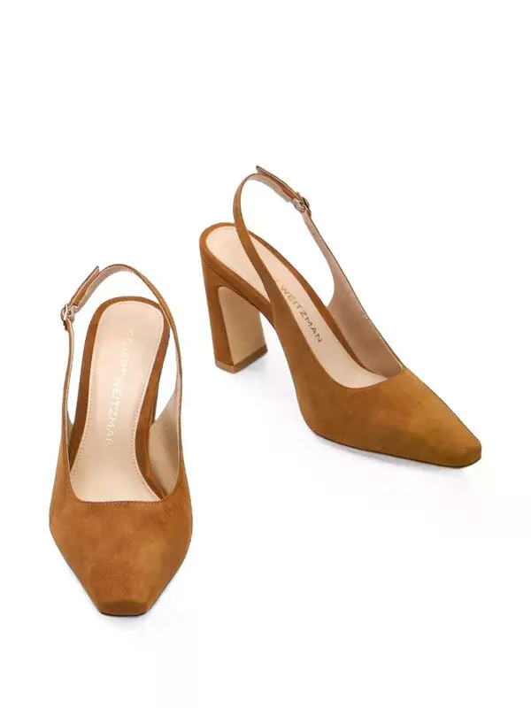 STUART WEITZMAN Stassi Slingback Suede Pumps