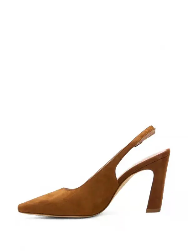 STUART WEITZMAN Stassi Slingback Suede Pumps