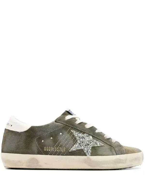 GOLDEN GOOSE Super-star Suede Sneakers - Green