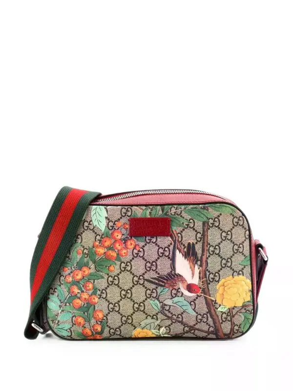 Gucci Camera Tian Print Gg Coated Canvas Medium Shoulder Bag