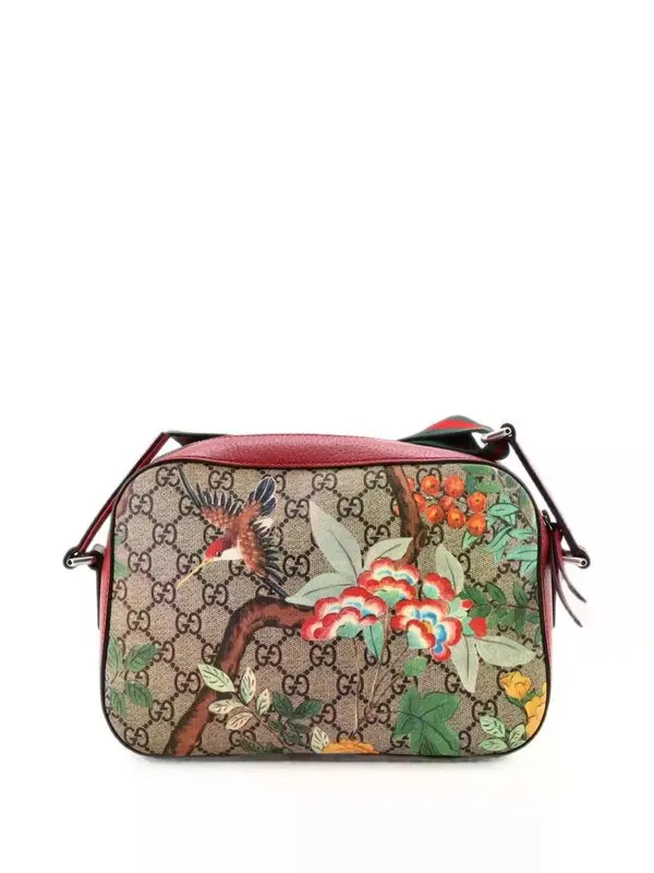 Gucci Camera Tian Print Gg Coated Canvas Medium Shoulder Bag