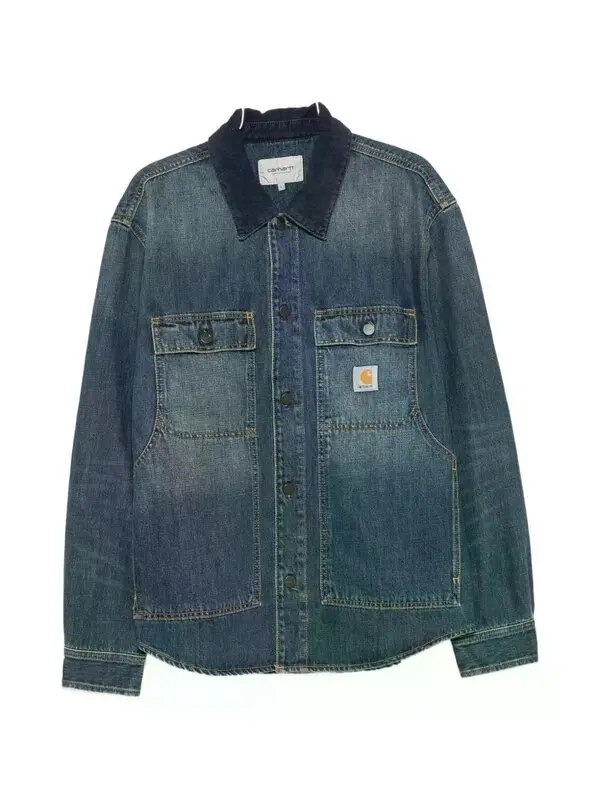 Carhartt Work In Progress Logo-patch Button-down Jacket