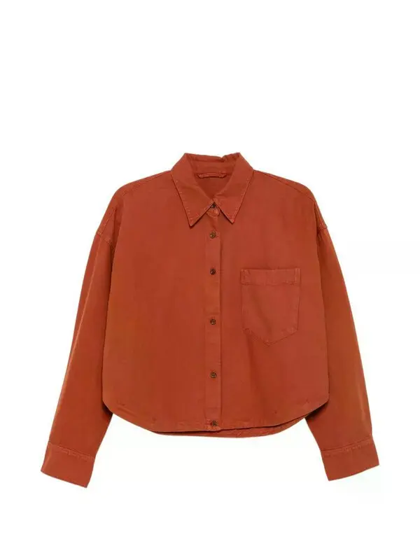 JNBY Cropped Button-up Shirt With Classic Collar