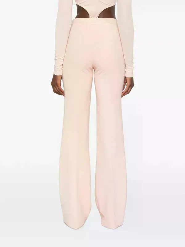 Elisabetta Franchi Logo-plaque Flared Trousers
