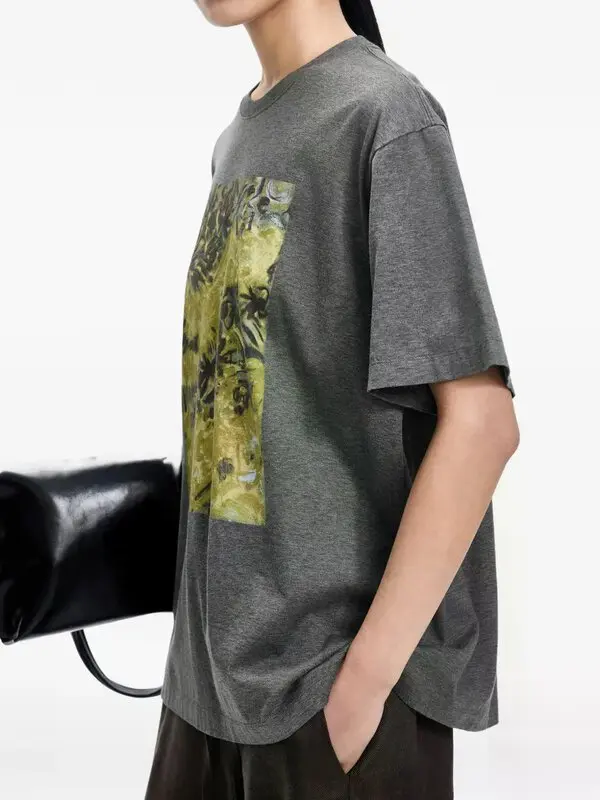 JNBY Flocked Graphic T-shirt - Grey