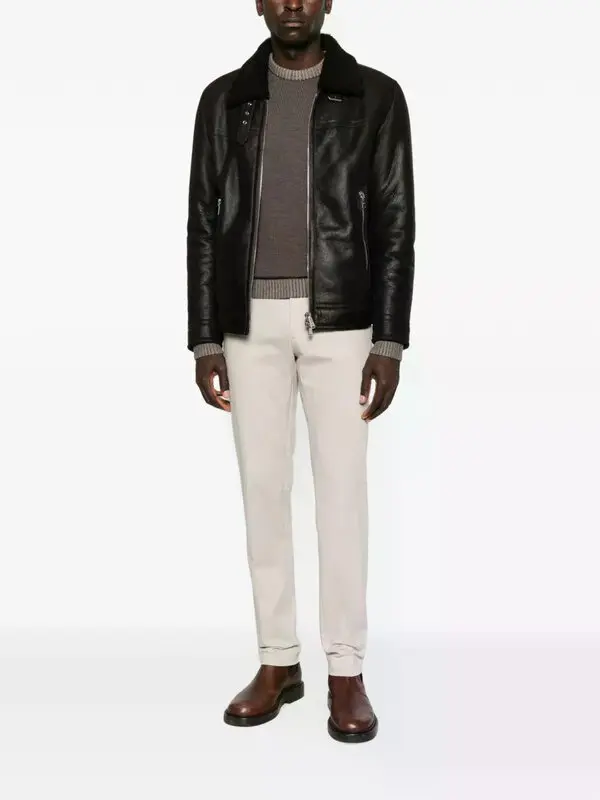 Paul & Shark Ribbed-trim Virgin-wool Sweater
