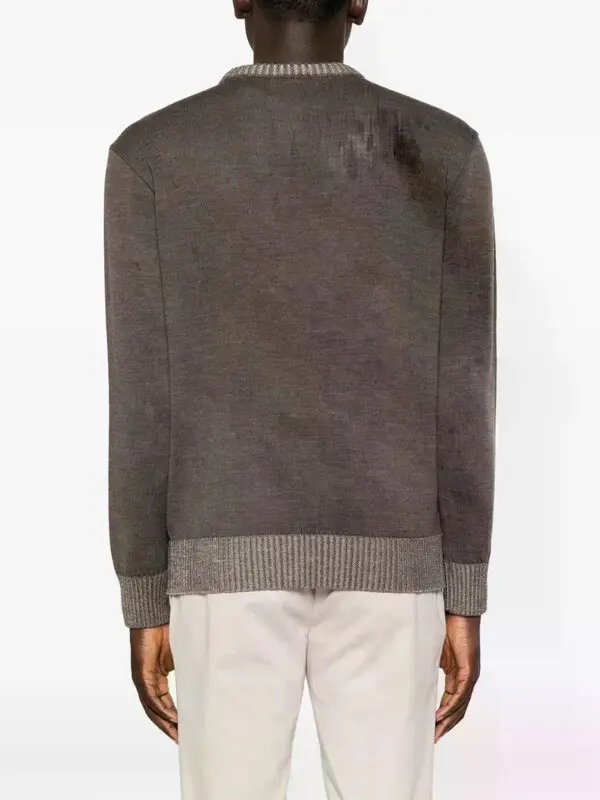 Paul & Shark Ribbed-trim Virgin-wool Sweater