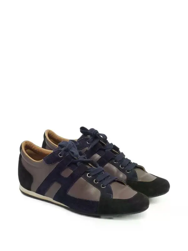 Hermès Panelled Lace-up Sneakers