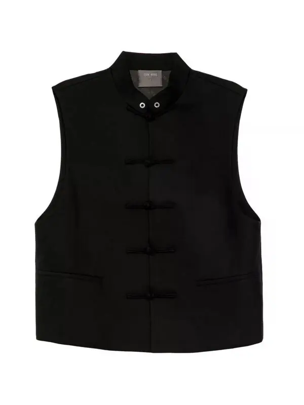 TEAM WANG DESIGN Sleeveless Jacket With Frog Fastening