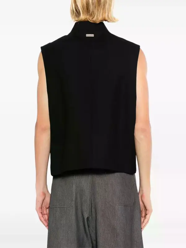 TEAM WANG DESIGN Sleeveless Jacket With Frog Fastening