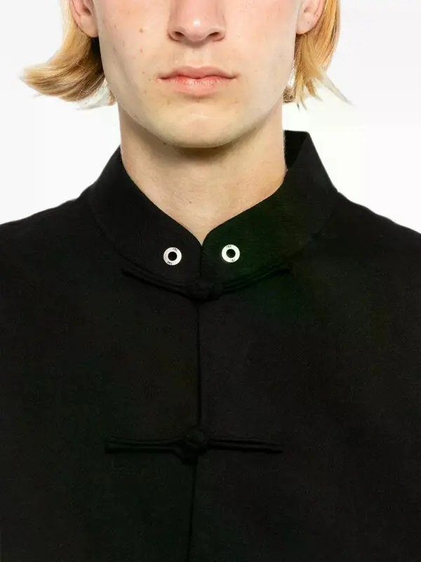 TEAM WANG DESIGN Sleeveless Jacket With Frog Fastening
