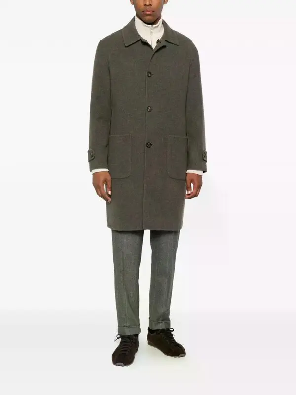 Eleventy Button-fastening Wool Coat