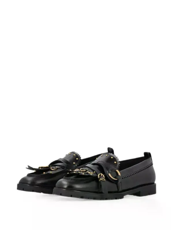 Pinko Studded Fringed Loafers