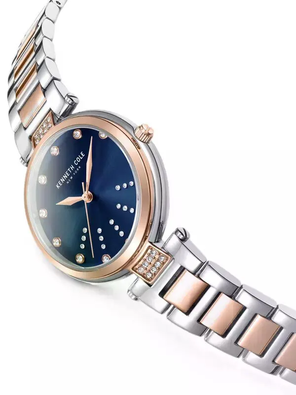KENNETH COLE Crystal-embellished Sunray 32mm Watch