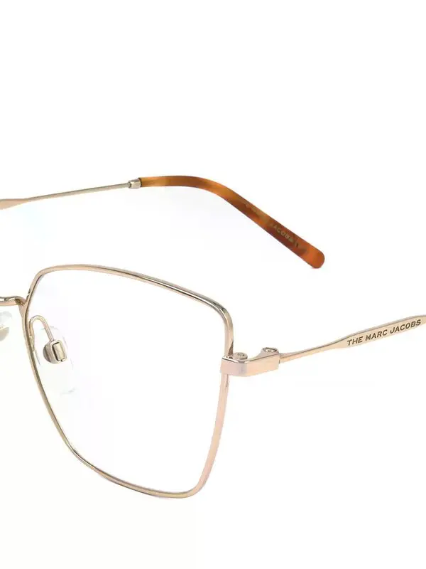 Marc Jacobs Geometric Frame Eyeglasses - Gold