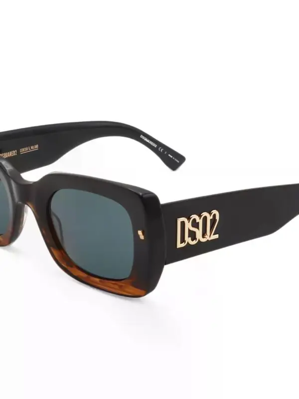 Dsquared2 Logo-lettering Square-frame Sunglasses