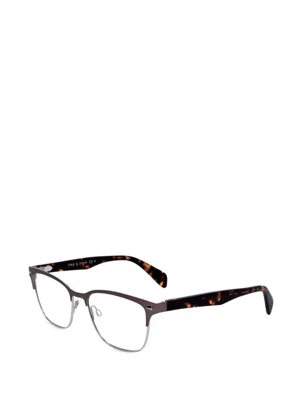 Rag & Bone Browline-frame Glasses - Brown