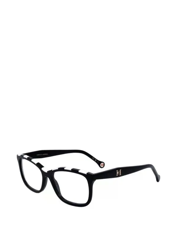 Carolina Herrera Square Frame Eyeglasses - Black