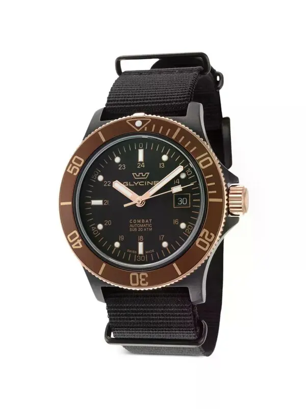 GLYCINE Combat Sub 42mm Watch - Black