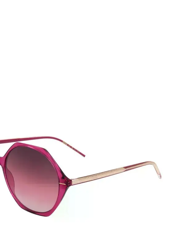 BOSS Geometric Frame Sunglasses